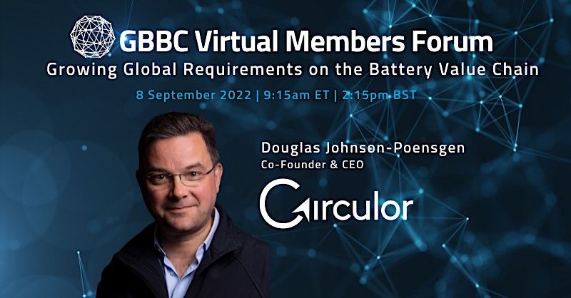 Growing Global Requirements on the Battery Value Chain, Online, 8 ...