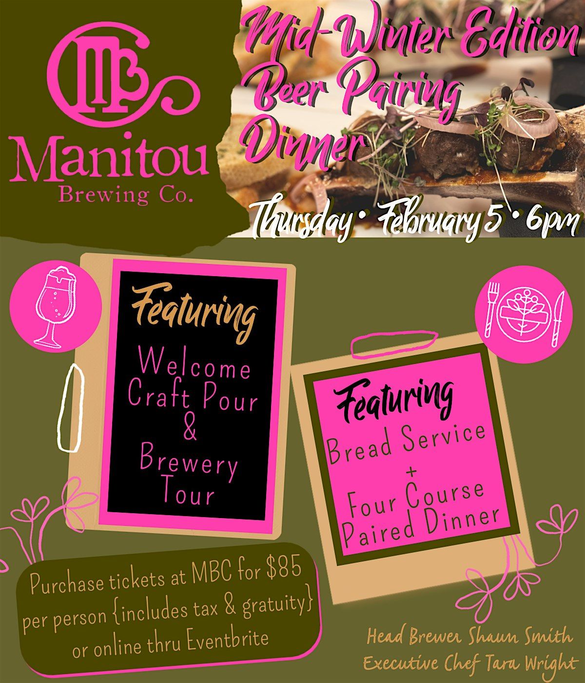 MID-WINTER EDITION BEER PAIRING DINNER, 725 Manitou Ave, Manitou ...