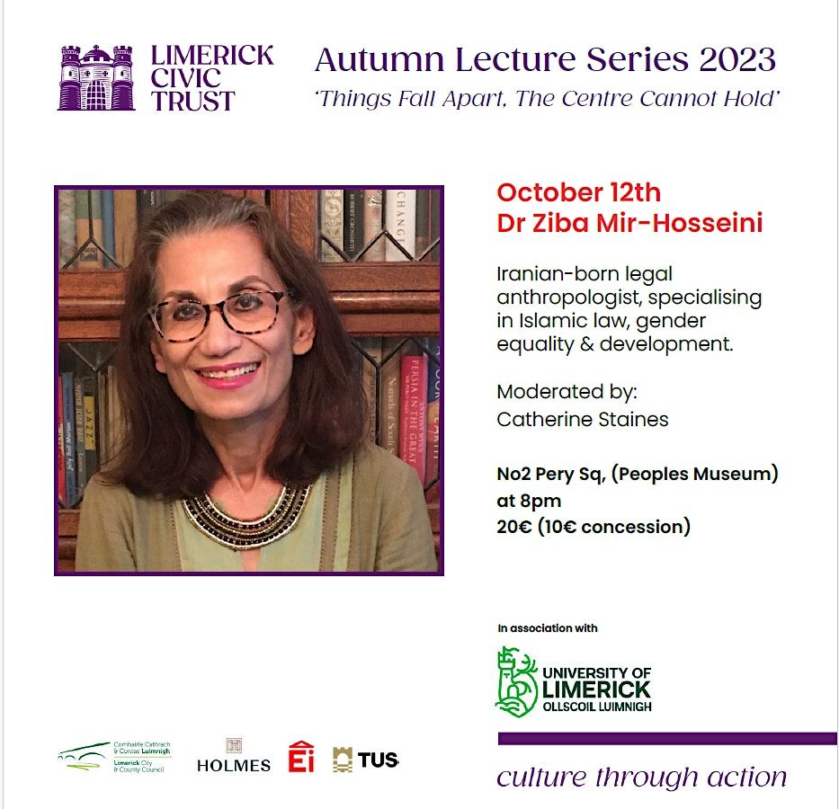 Autumn Lecture Series - Dr. Ziba Mir Hosseini, The People's Museum of ...