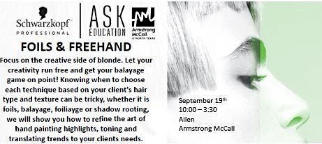 Schwarzkopf Foils and Freehand, Armstrong McCall - Allen, 19 September 2022