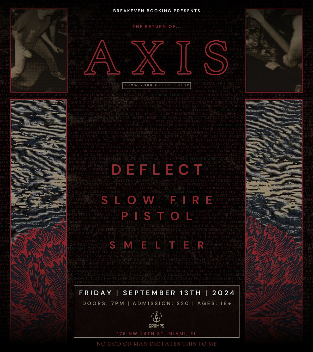 Axis, Deflect, Slow Fire Pistol, and Smelter, Gramps, Miami, 13 ...