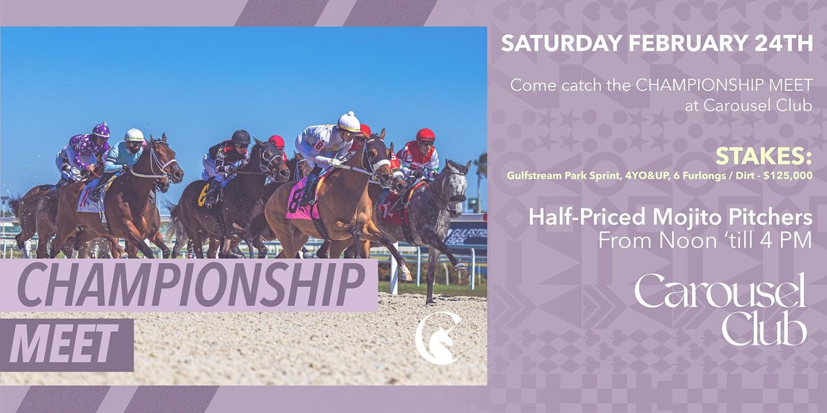 Championship Meet At Carousel Club, Carousel Club, Hallandale Beach, 24 ...