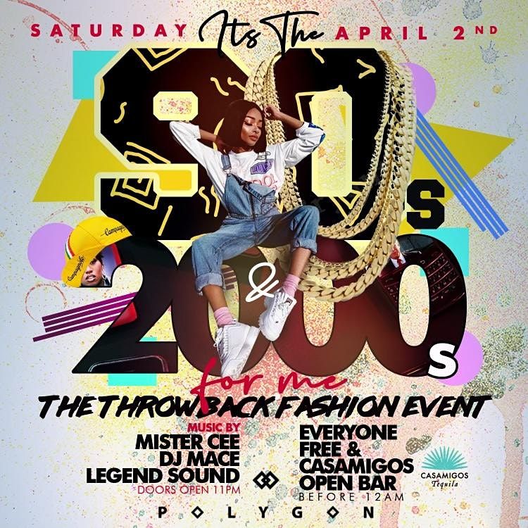 90’s vs 00’s Throwback Party, Polygon Brooklyn, 2 April to 3 April