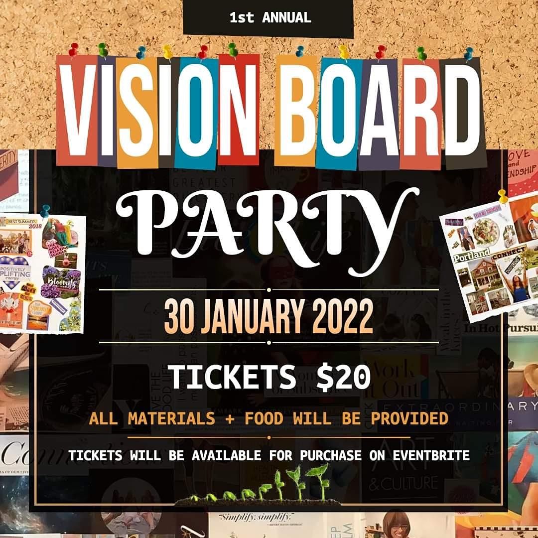 Write the Vision and Make it Plain 2022 Vision Board Party, 6000 ...