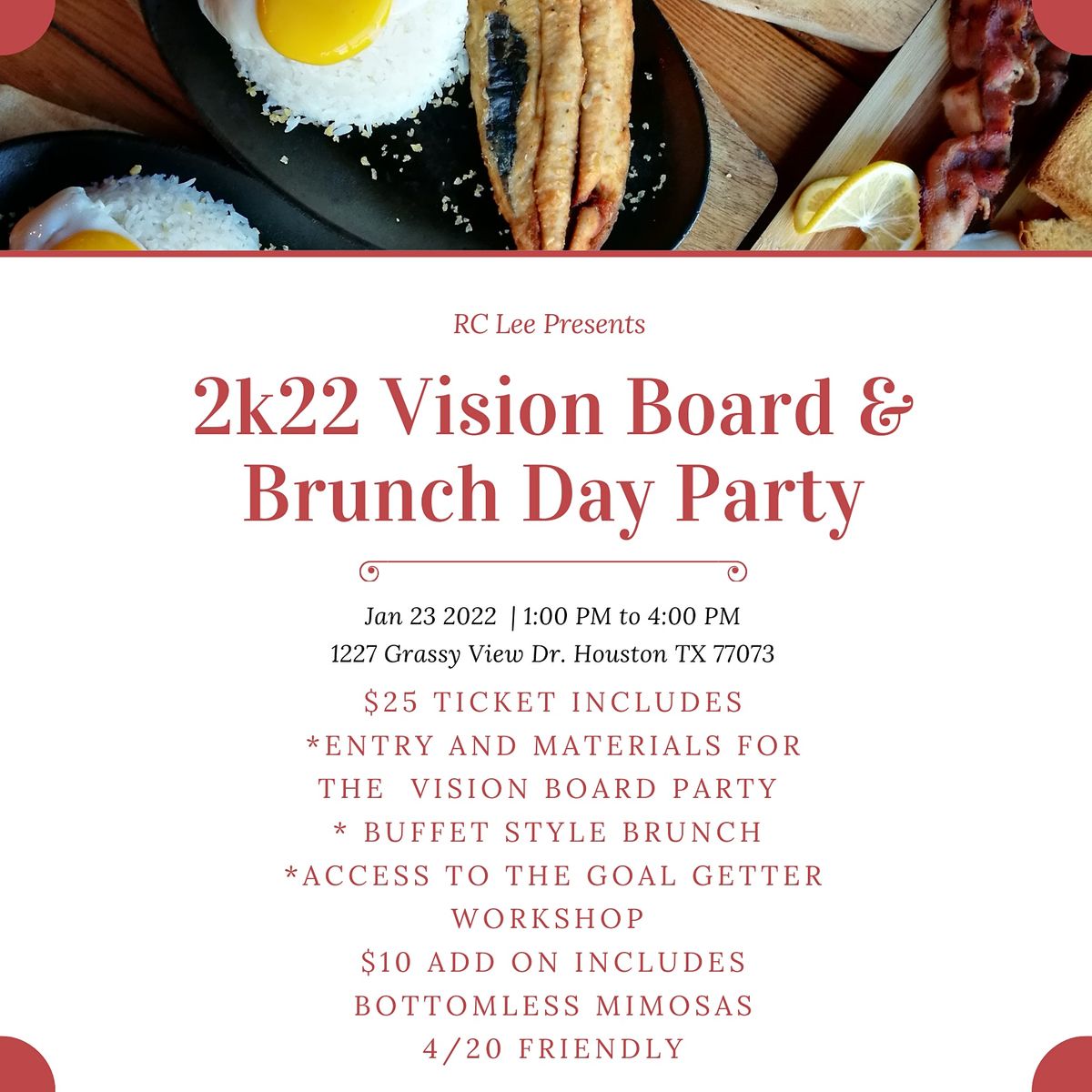 Brunch and Vision board day party, 1227 Grassy View Dr, Houston, 23 ...