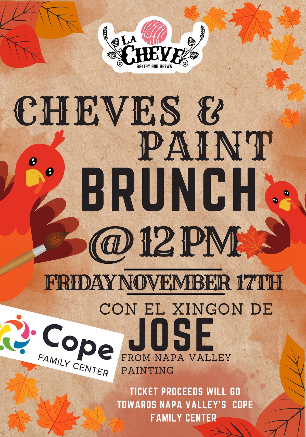 Cheves & Paint Brunch: Donation para la comunidad, La Cheve Bakery and ...