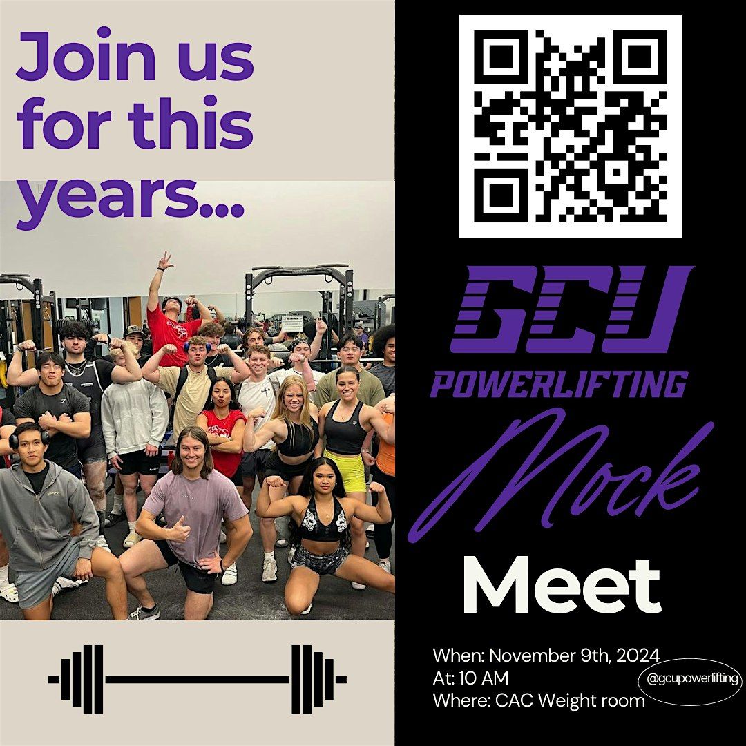 GCU Powerlifting Mock Meet 2024, Canyon Activity Center at Grand Canyon ...