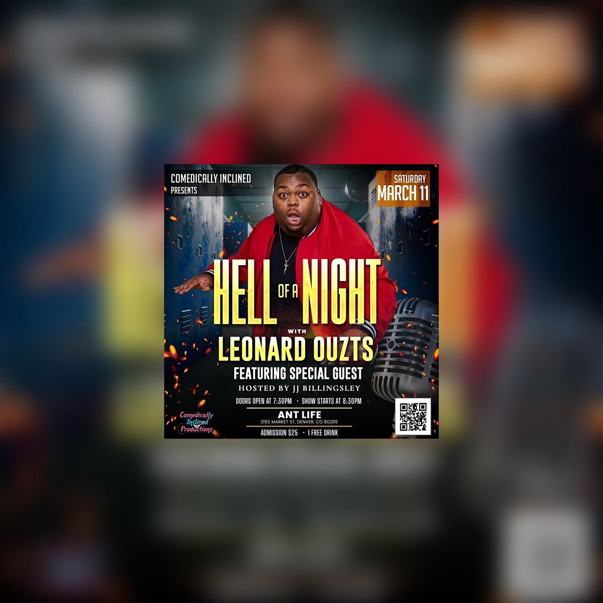 Hell Of A Night Comedy Show, Ant Life, Denver, 11 March 2023