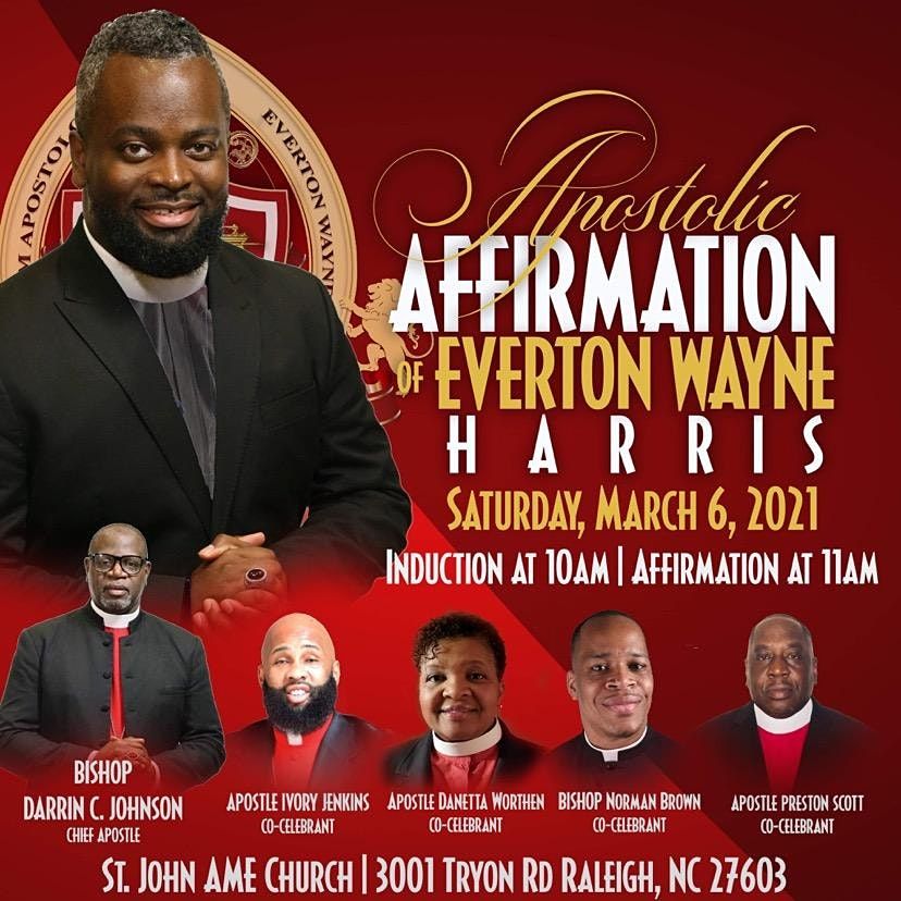 Apostolic Affirmation of Everton Wayne Harris, St. John African ...