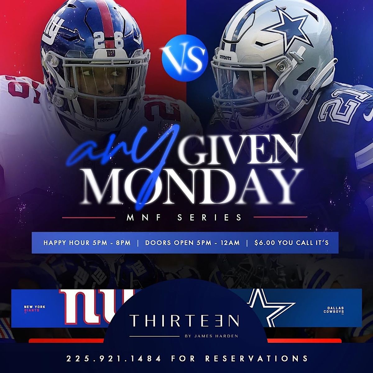 ANY GIVEN MONDAYS | MNF SERIES @ THIRTEEN LOUNGE | NO COVER | FULL ...