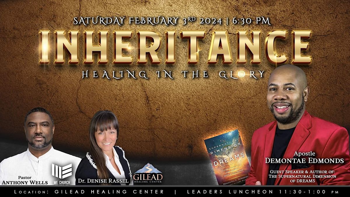 Apostle Demontae Edmonds - INHERITANCE, Gilead Healing Center, Lansing ...