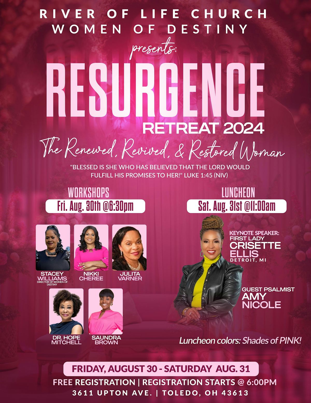 RESURGENCE RETREAT 2024: THE RENEWED, REVIVED & RESTORED WOMAN, River ...