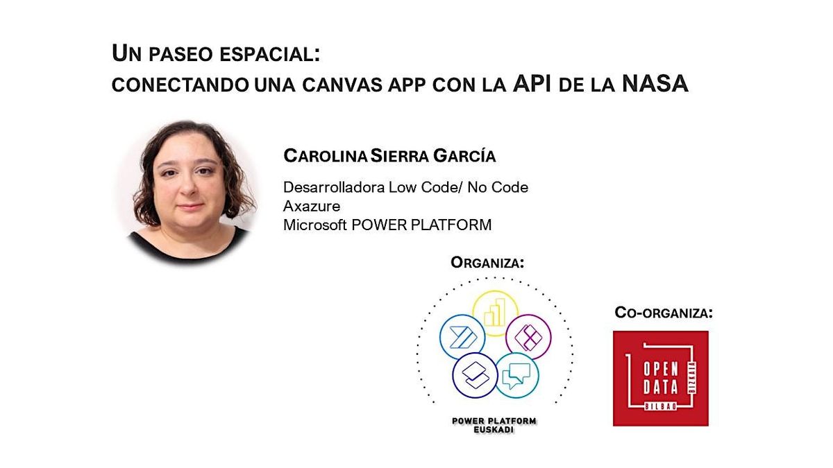 Un paseo espacial: conectando una canvas app con la API de la NASA, Escuela de Ingeniería de ...