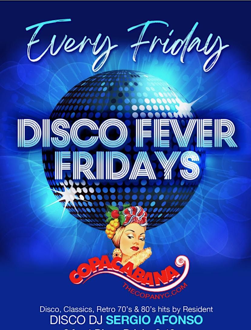 Disco Fever Fridays, The Copa NYC, New York, 25 August 2023