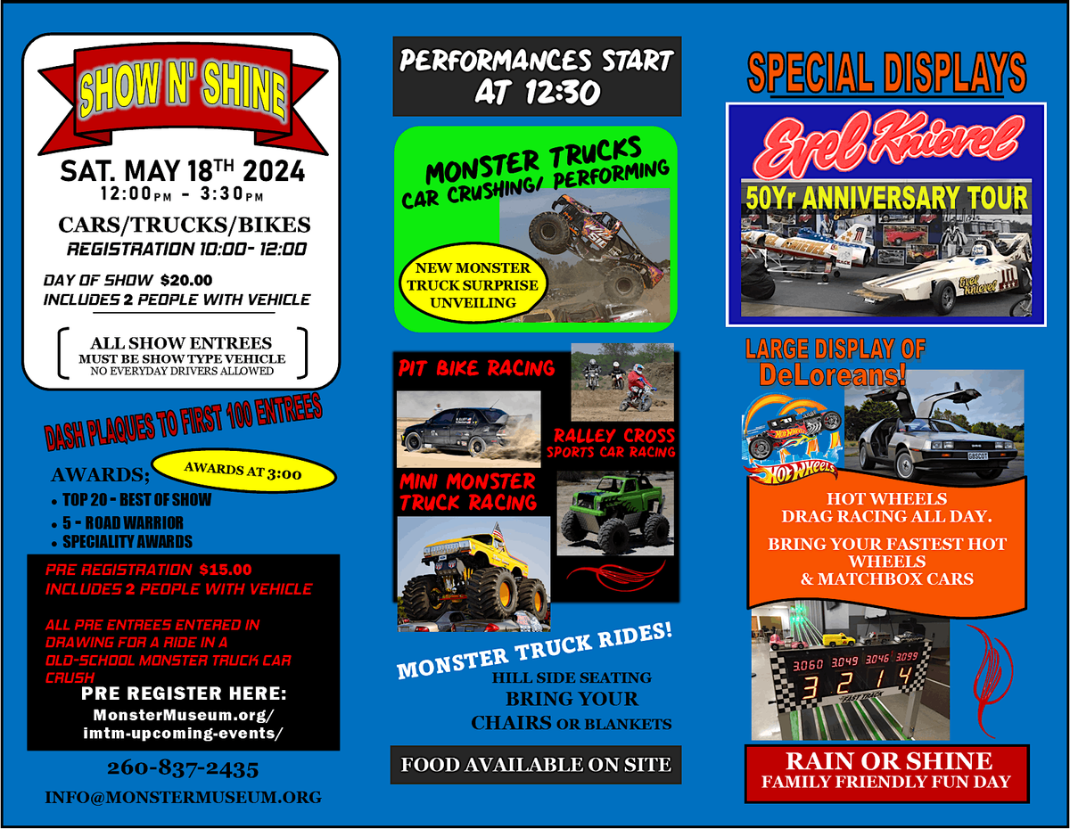 Monster Motor Show - CAR TRUCK BIKE SHOW, International Monster Truck ...