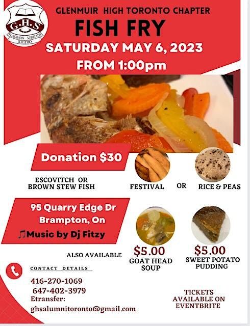 Glenmuir High Past Student Association: Fish Fry, 95 Quarry Edge Dr ...