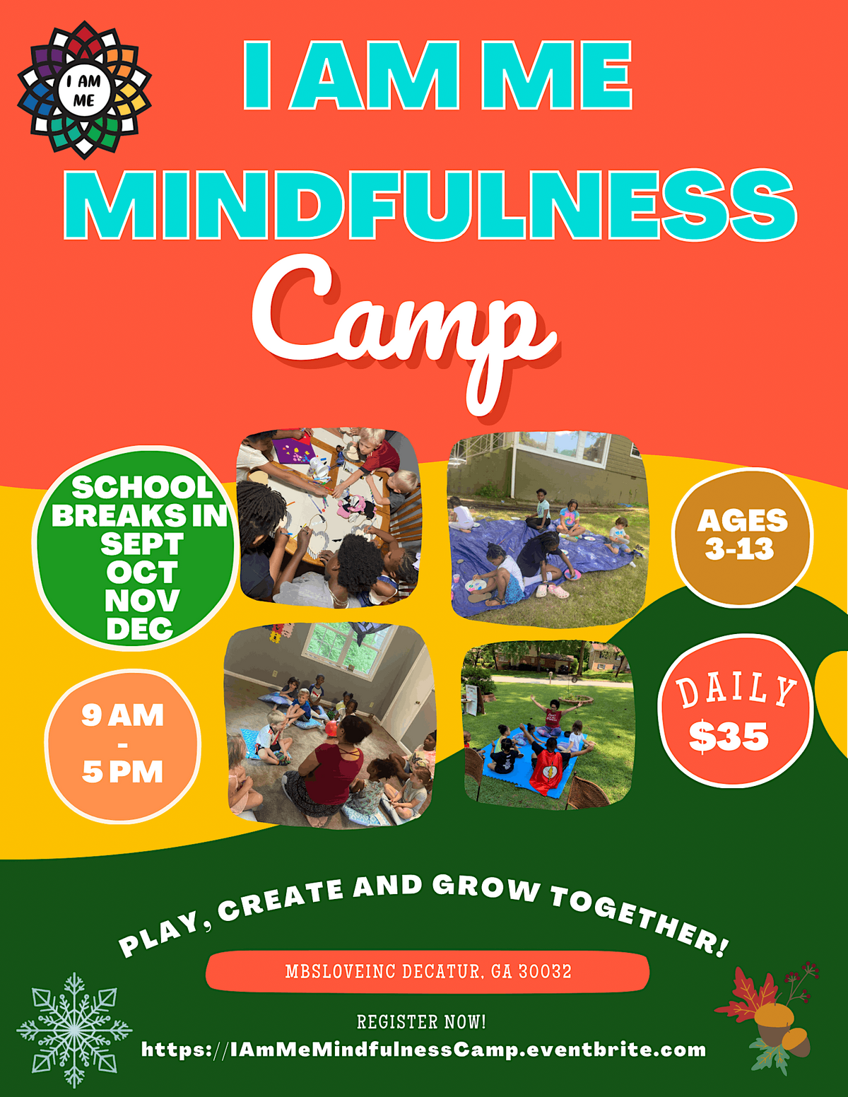 I Am Me Mindfulness Fall Camp, MBSLoveInc, Decatur, 21 November 2022