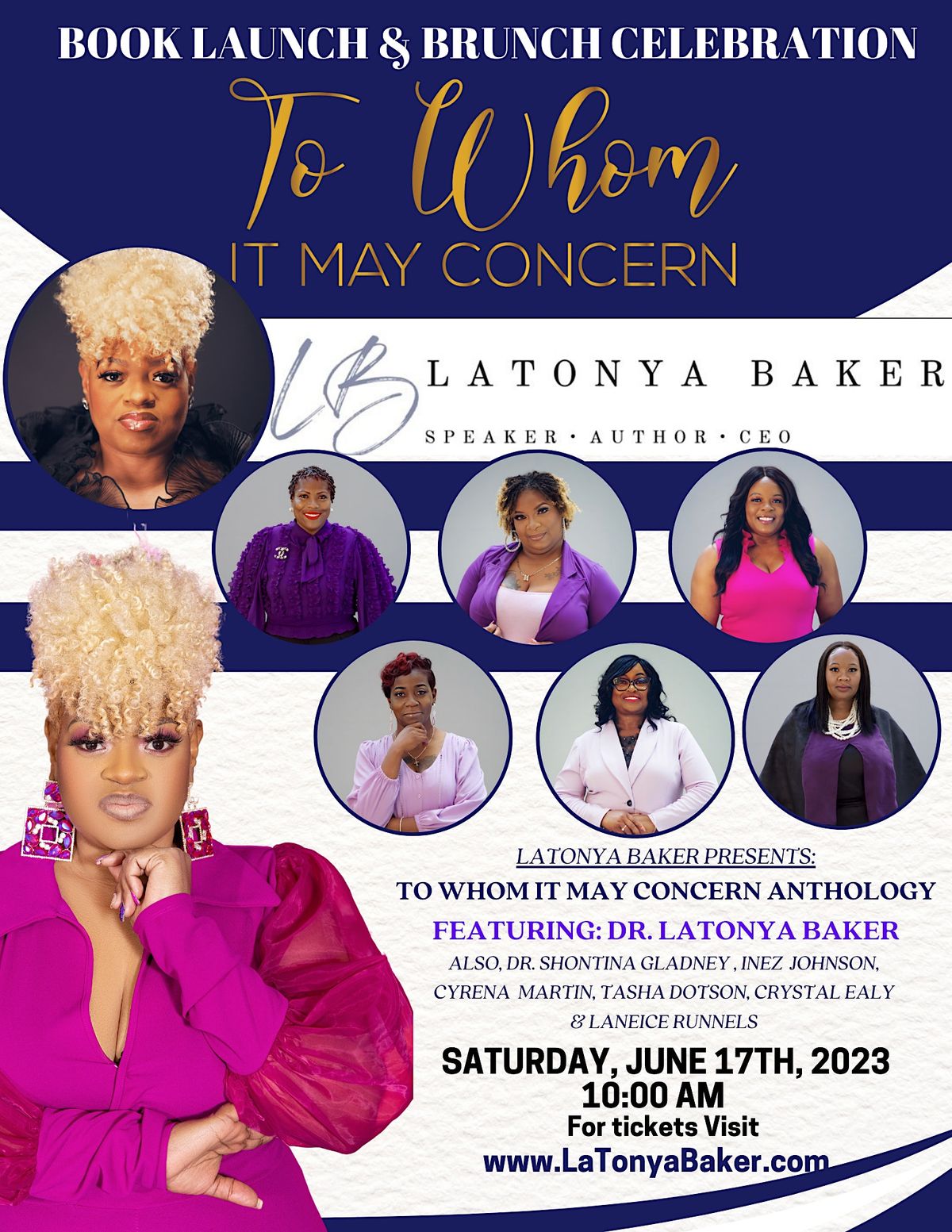 LaTonya Baker Presents: To Whom it May Concern - Book Launch ...