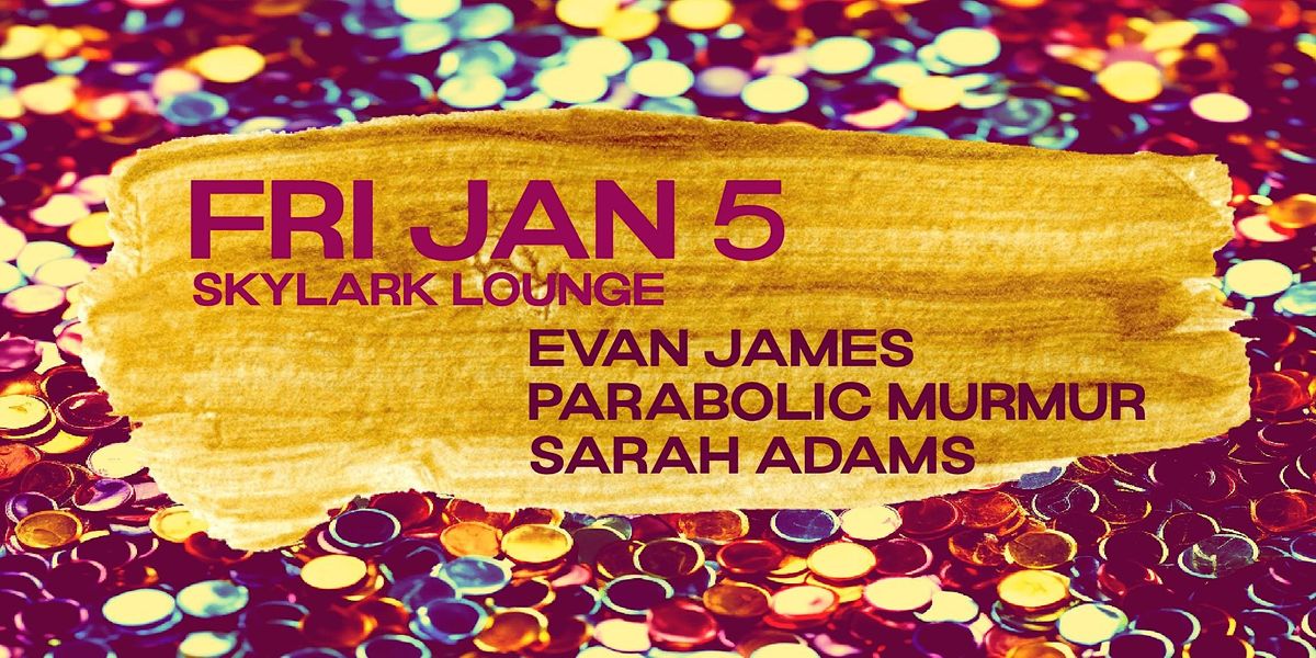 Evan James//Parabolic Murmur//Sarah Adams, Skylark Lounge, Denver, 5 ...