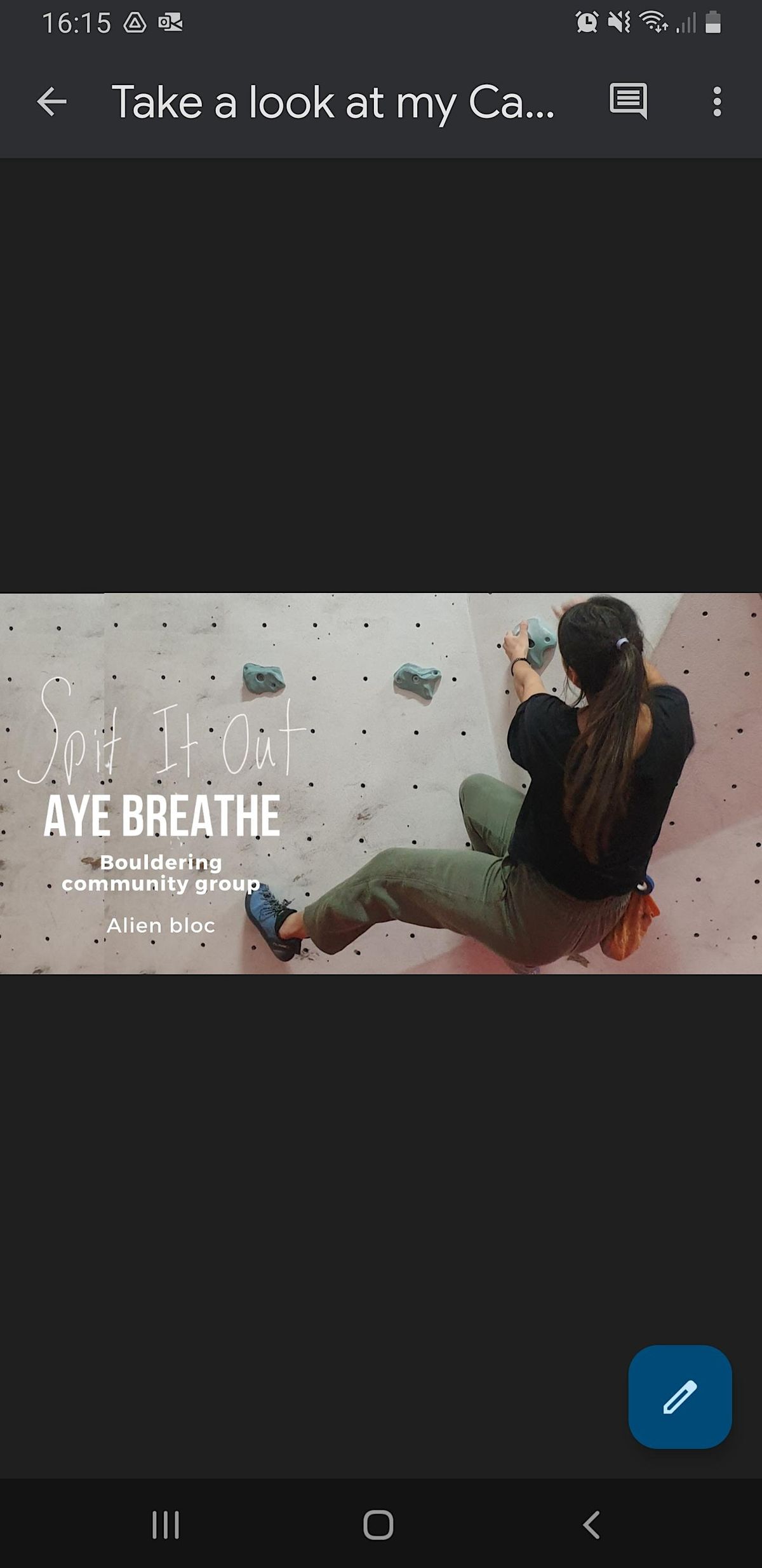 Aye Breathe - community bouldering group, alien bloc, Edinburgh, 19 ...
