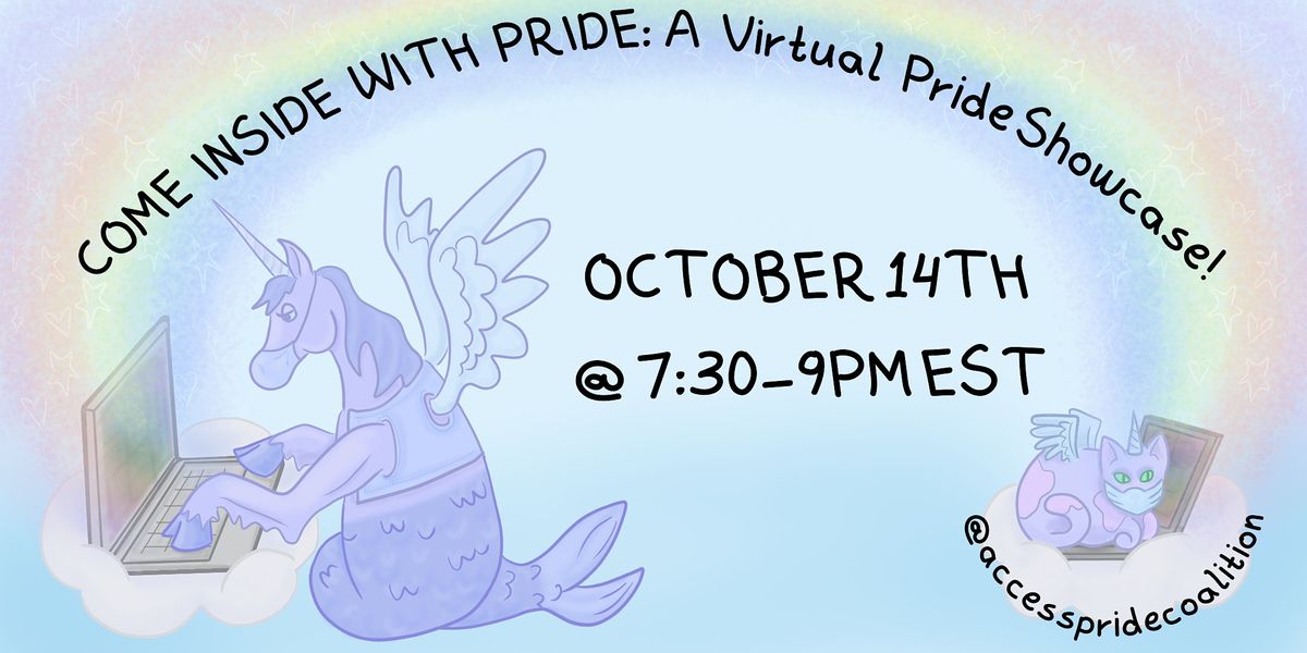 Come Inside With Pride: A Virtual Pride Showcase, Online, 14 October 2022