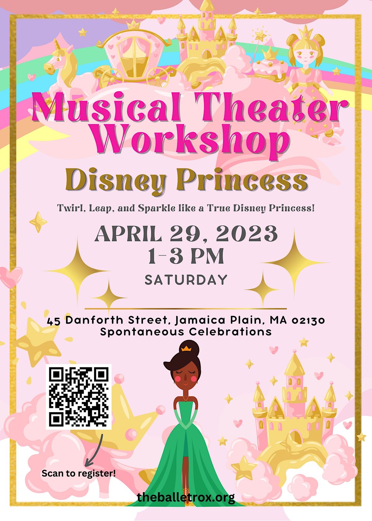 Musical Theater Workshop- Disney Princess, Spontaneous Celebrations ...
