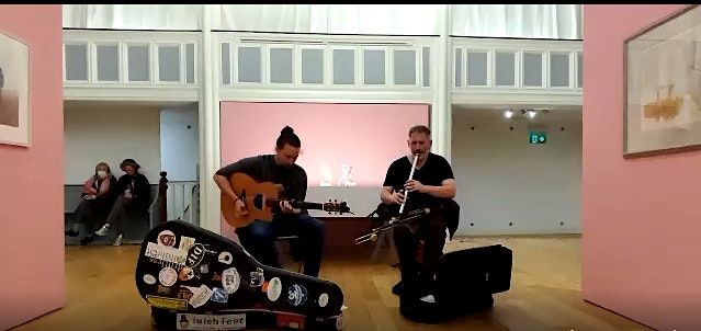 Brendan McCreanor performs on pipes and whistle., Highlanes Gallery ...