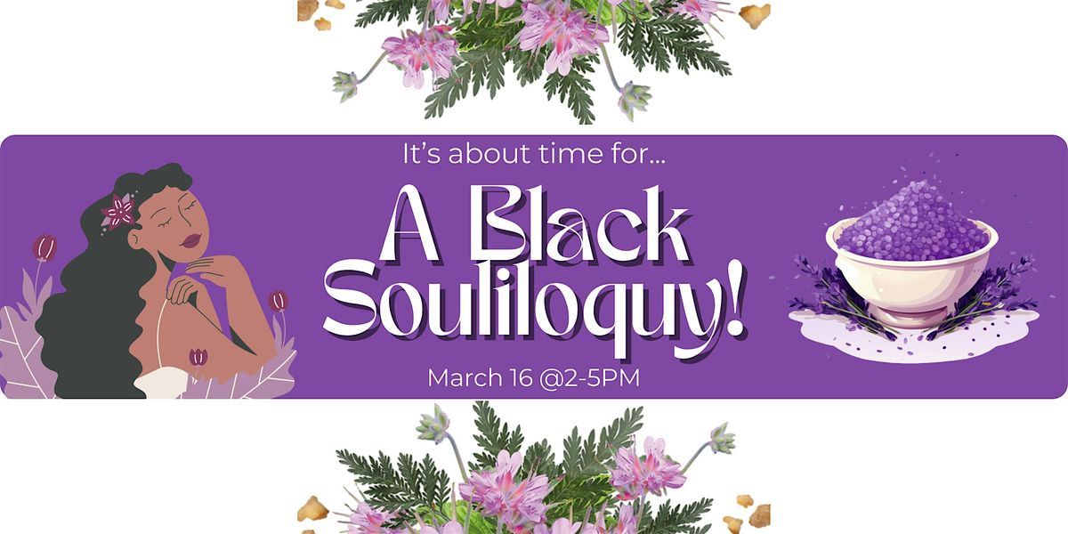 A Black Souliloquy, Cahill Recreation Center, Baltimore, 16 March 2024
