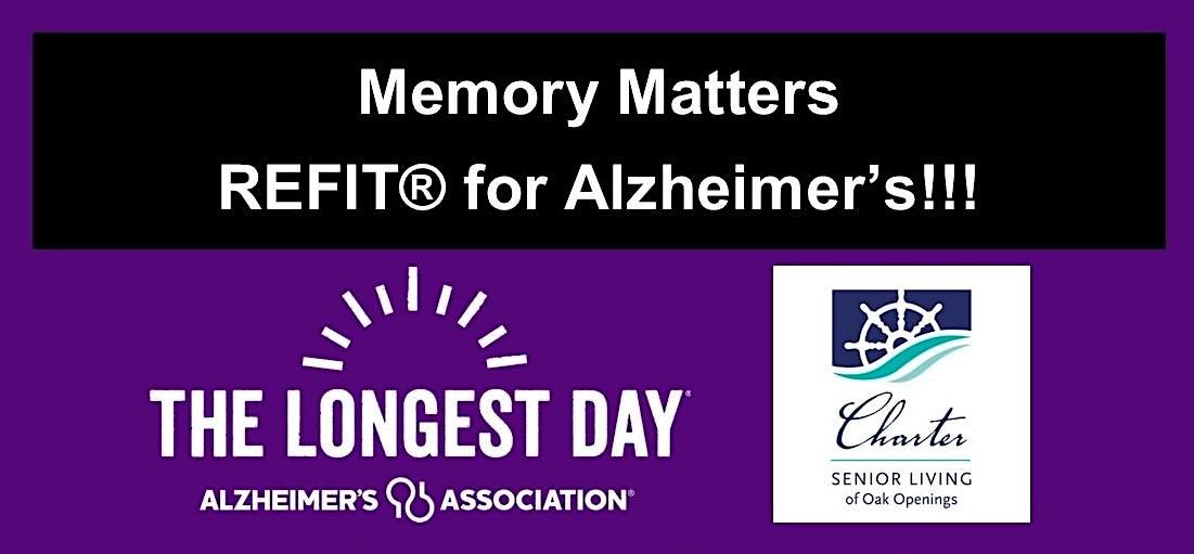 Memory Matters - REFIT for Alzheimers Fundraiser, Routines Dance ...