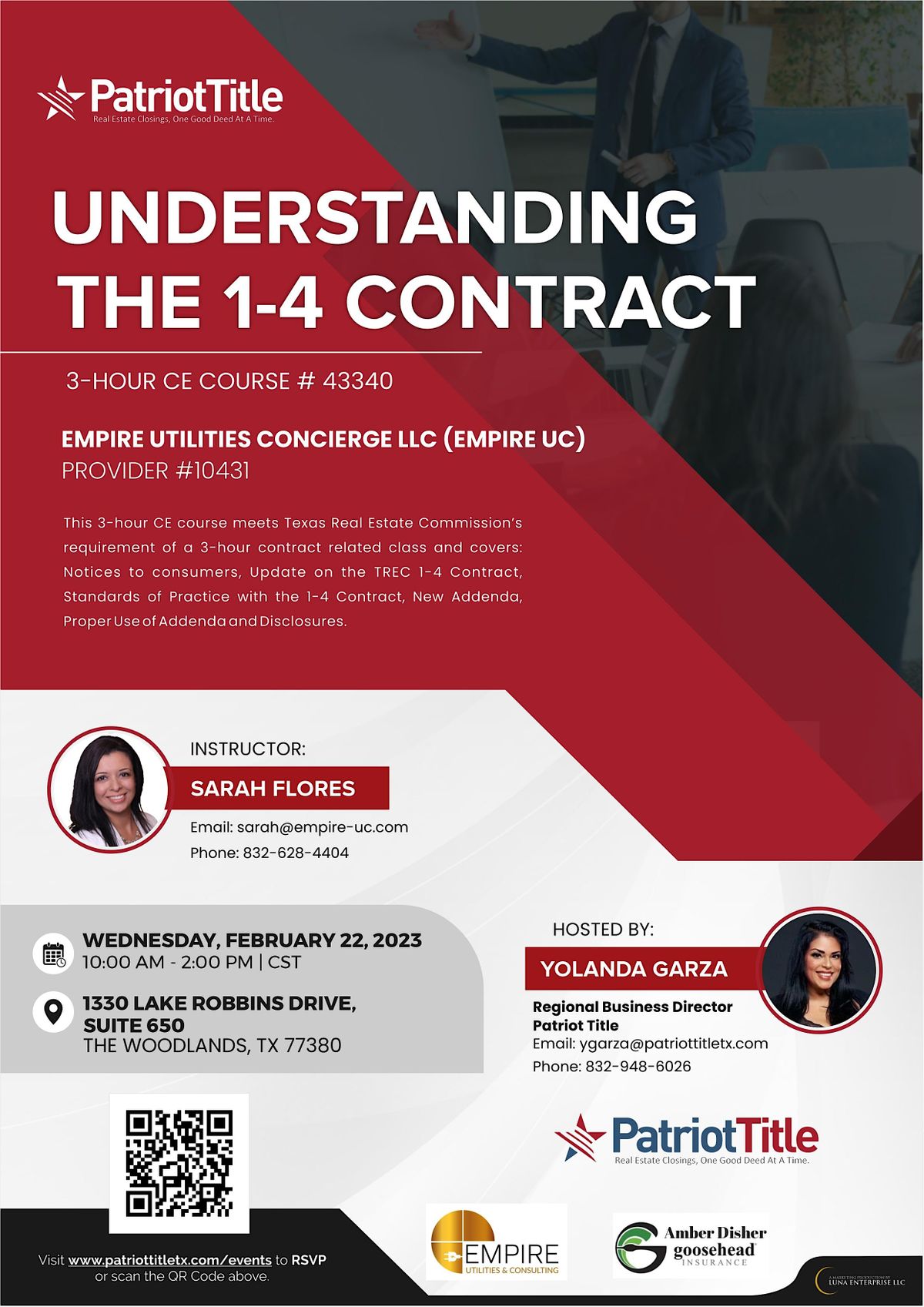 Understanding the 1-4 Contract CE Course #43340, 1330 Lake Robbins Dr ...