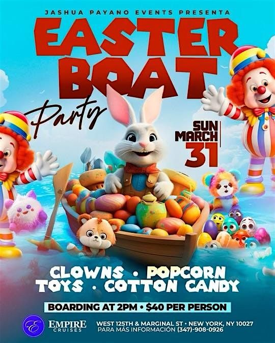 KIDS EASTER BOAT PARTY 2024 | NYC, West 125th Street & Marginal Street ...