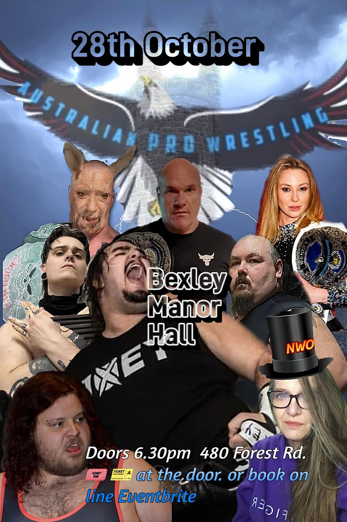 Australian Pro Wrestling, Bexley Manor Hall- Function Center, Sydney ...