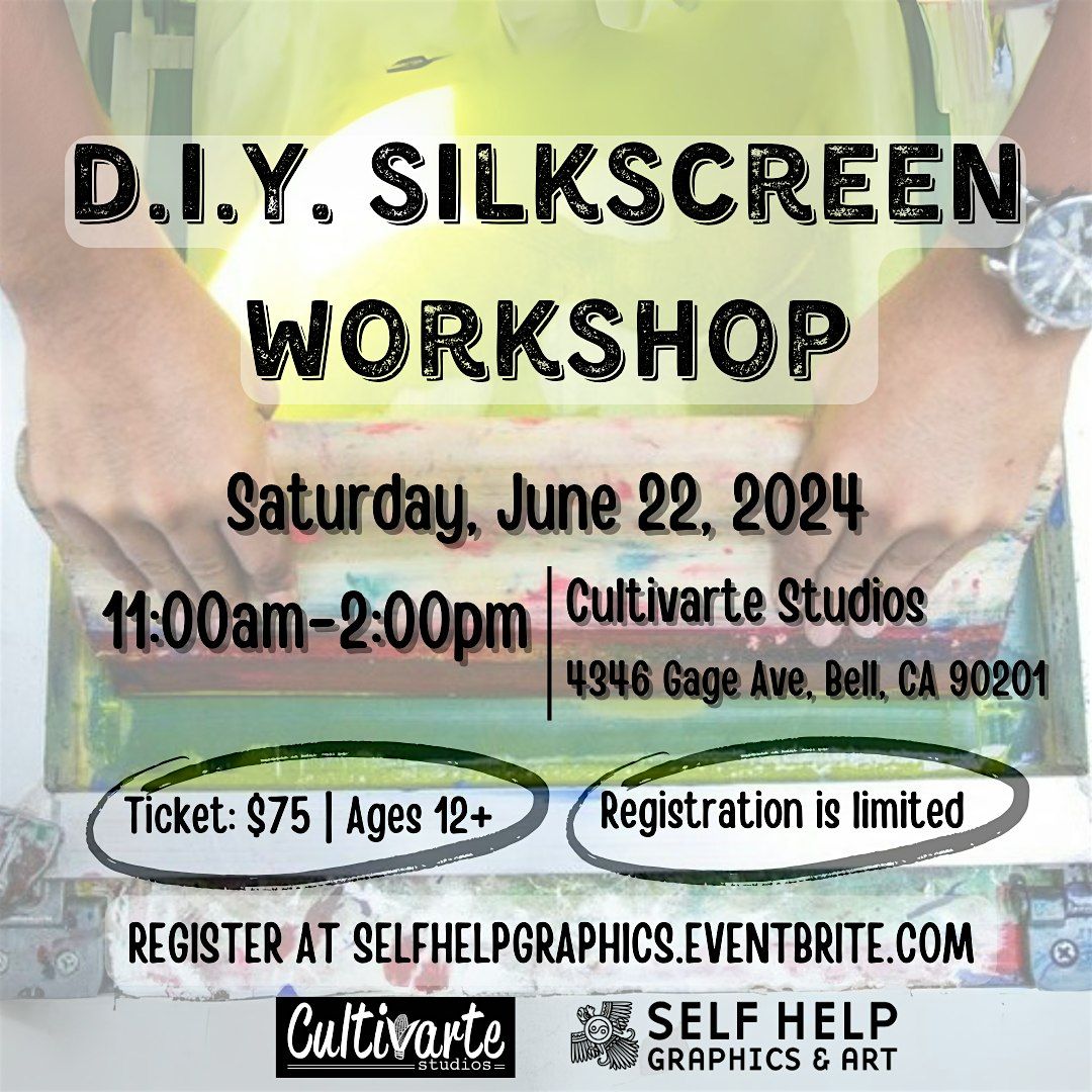 DIY Silkscreen Workshop - June 2024, 4346 Gage Ave, Bell, 22 June 2024