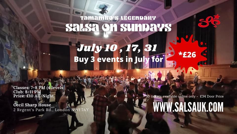 Salsa On Sundays July-September 2022, SOS Salsa On Sundays UK, London ...