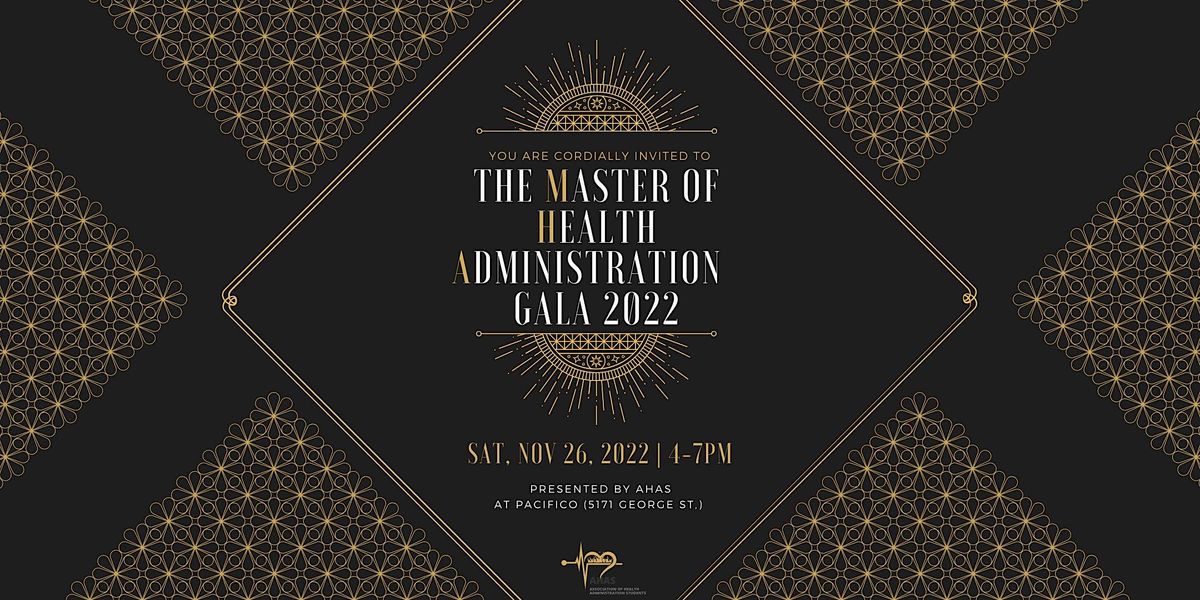 The Master of Health Administration Gala 2022, Pacifico, Halifax, 26 ...