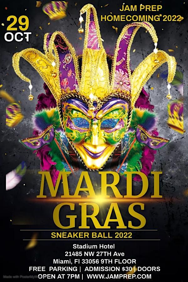 MARDI GRAS SNEAKER BALL 2022, Stadium Hotel, Miami Gardens, 29 October 2022