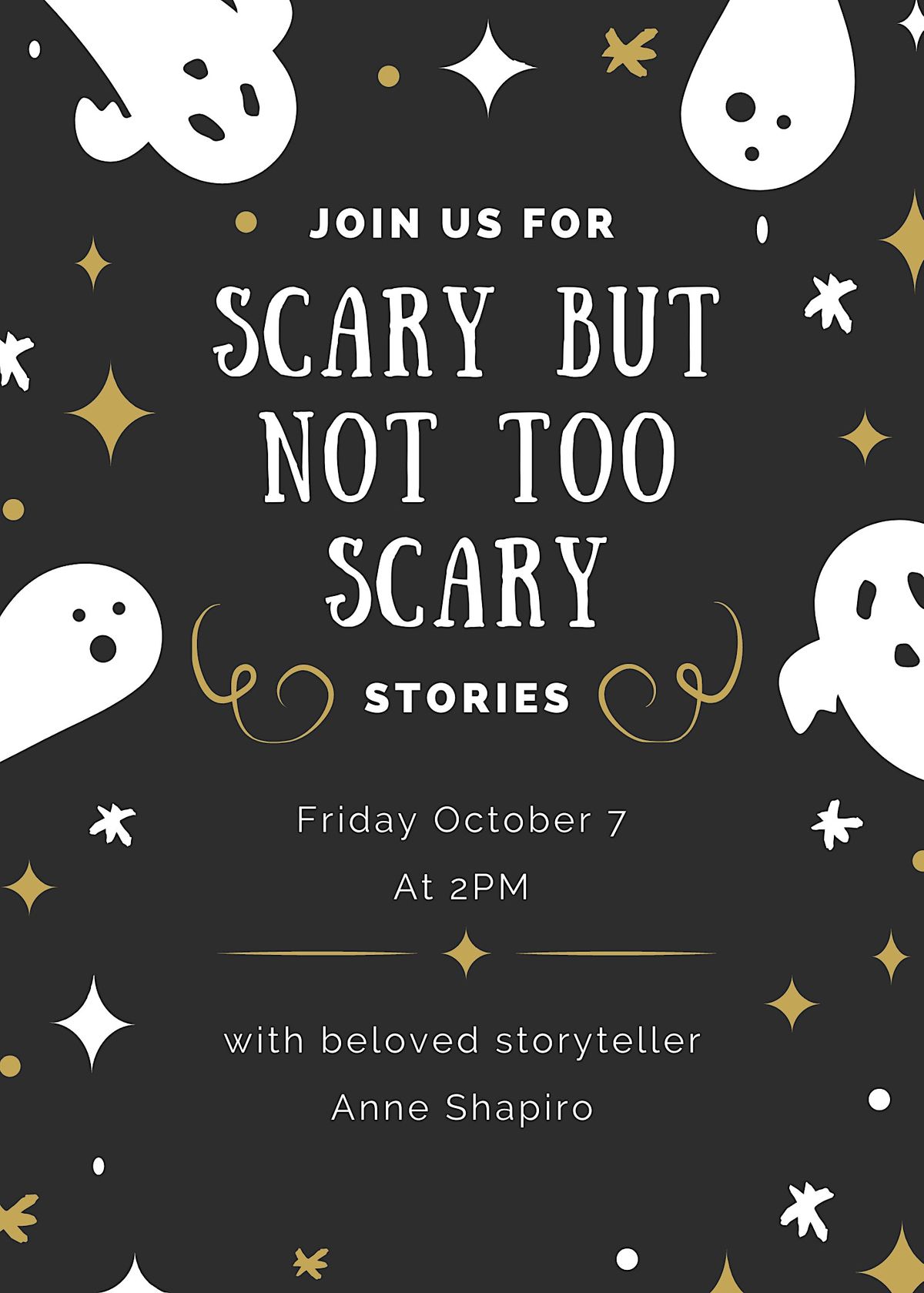 Scary but not-too-scary Stories to Tell in the Dark with Ann Shapiro ...