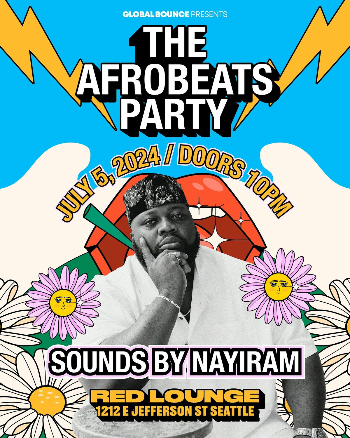The Afrobeats Party With Nayiram, Red Lounge, Seattle, 5 July to 6 July