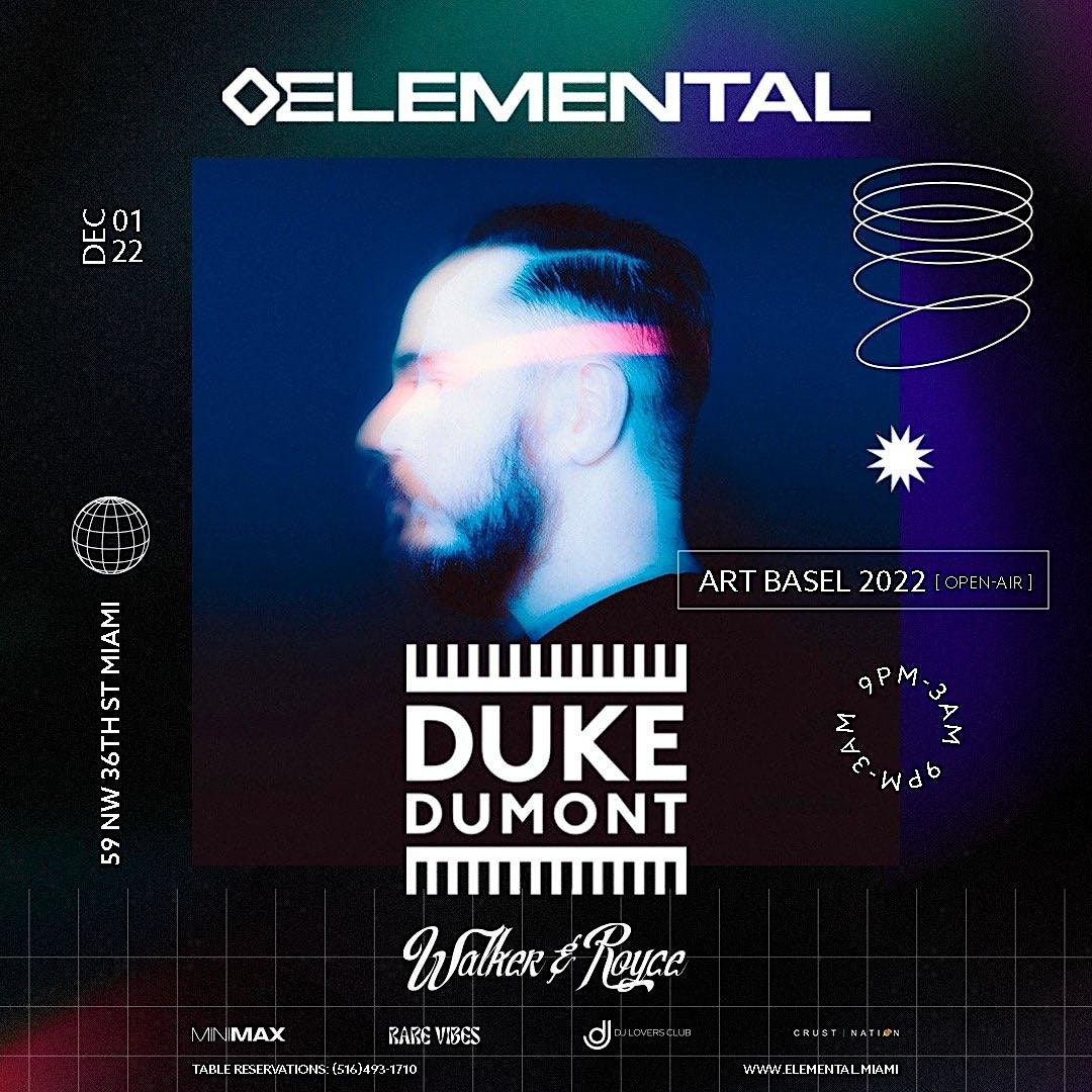 DUKE DUMONT x Basel MIAMI 2022 12/1, 59 NW 36th Street, Miami, 1 ...