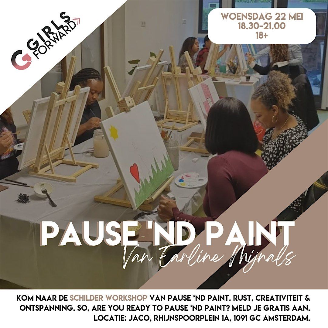 Pause nd Paint workshop, Rhijnspoorplein 1A, Amsterdam, 22 May 2024