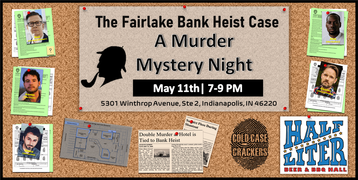 M**der Mystery Night | Half Liter BBQ and Brew House| Fairlake Bank ...