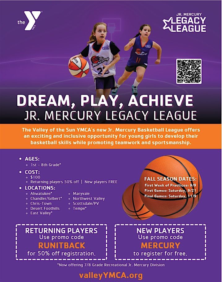 FREE; YMCA-Jr. Mercury Basketball League; {Ahwatukee Foothills Family ...