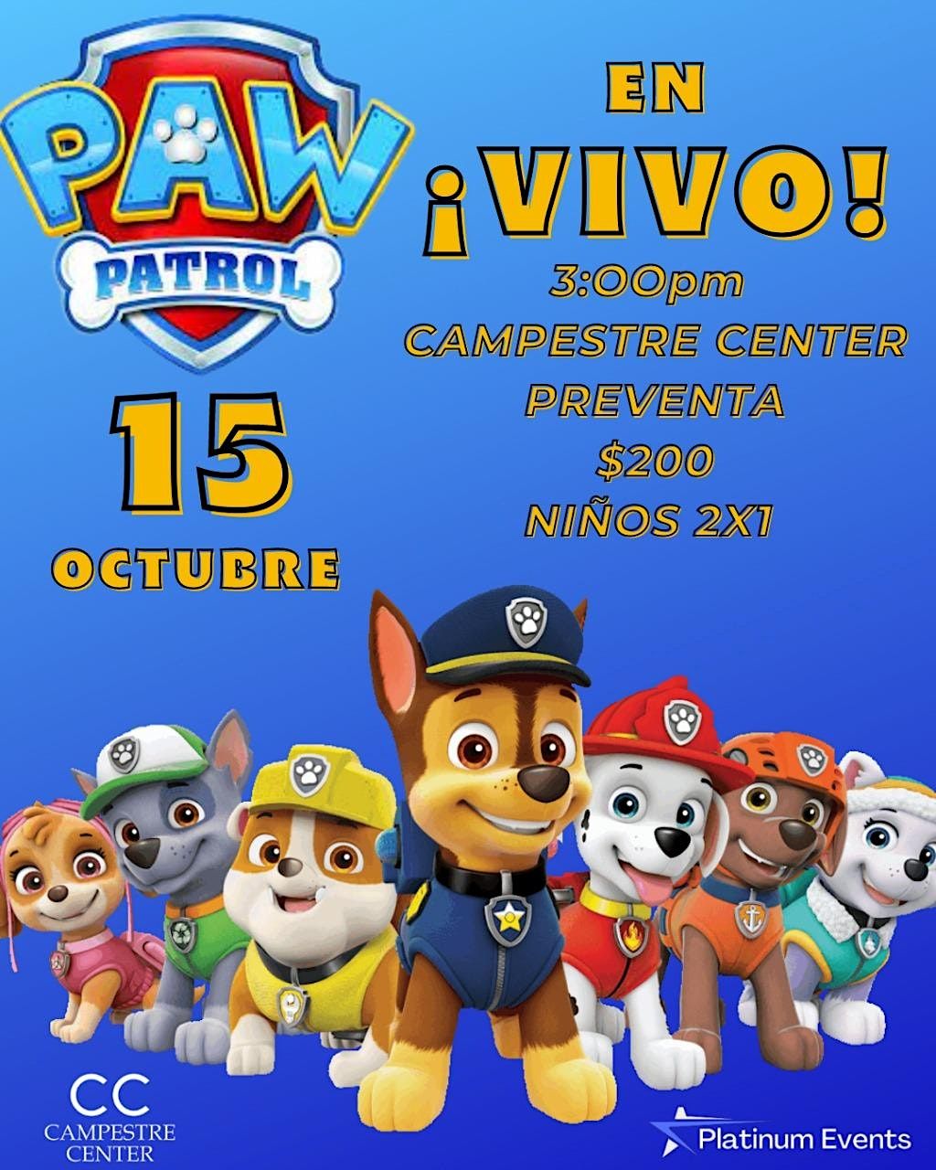 Paw Patrol - Show Infantil, Campestre Center, León, 15 October 2022