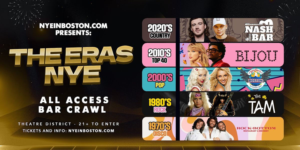 NYE 2024 All Access Bar Crawl in Theatre District: The Eras, Nash Bar ...