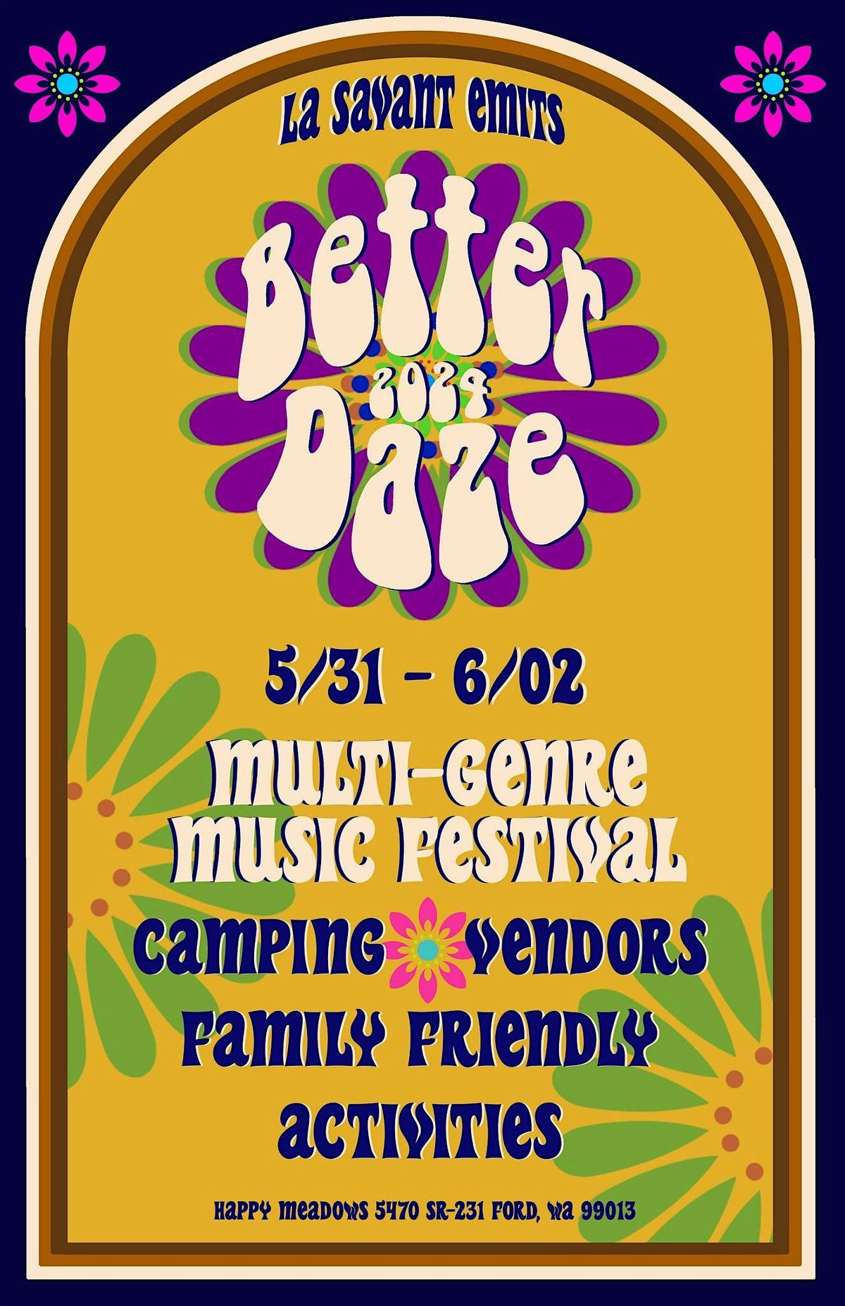 Better Daze Festival 2024, Happy Meadows, Ford, 31 May to 2 June