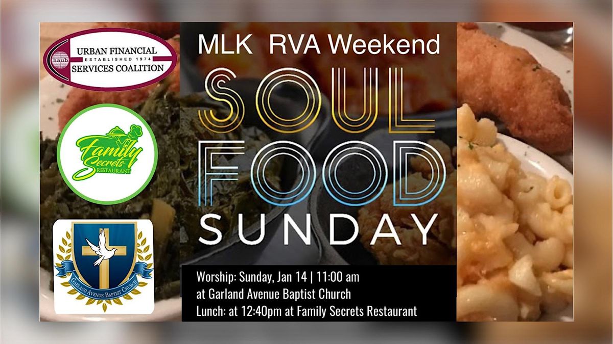 MLK RVA Sunday Worship & Soul Food Experience, Garland Avenue Baptist ...