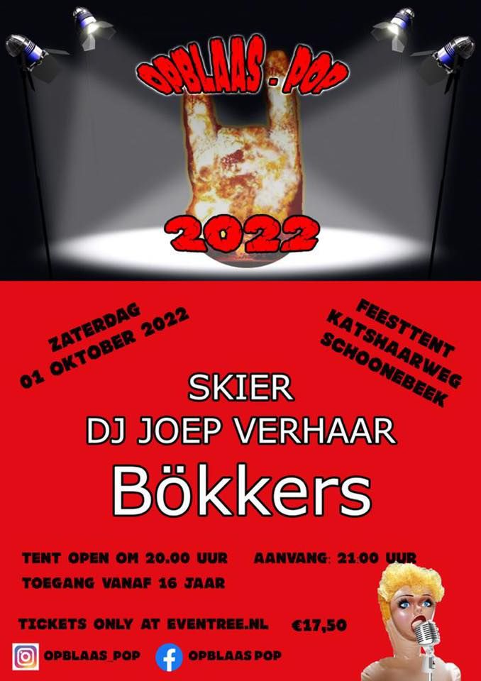 Opblaas Pop 2022, Katshaarweg, 7742 PK Coevorden, Nederland, 1 October 2022