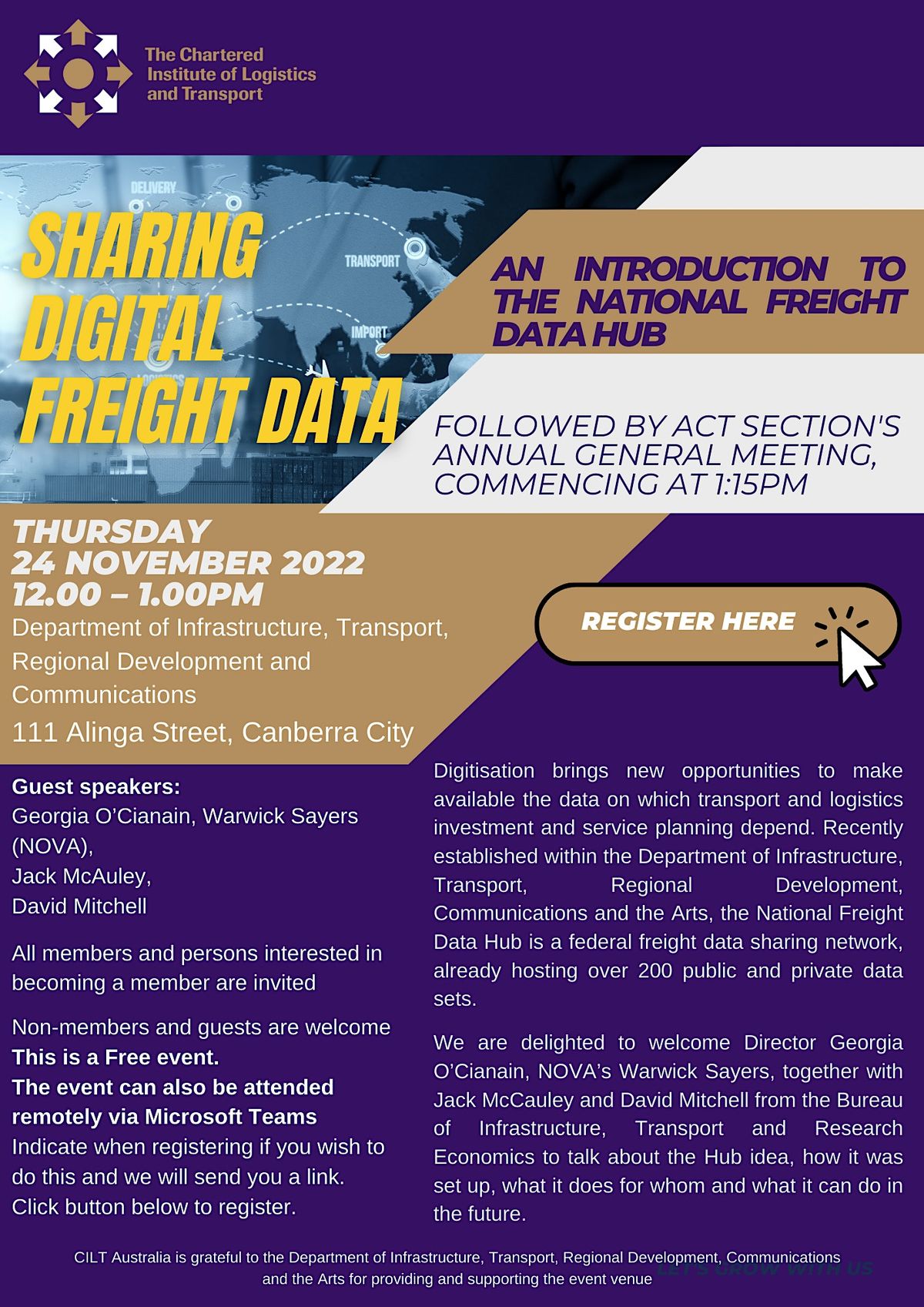 Sharing digital freight data - an introduction to the National Freight Data, Department of ...