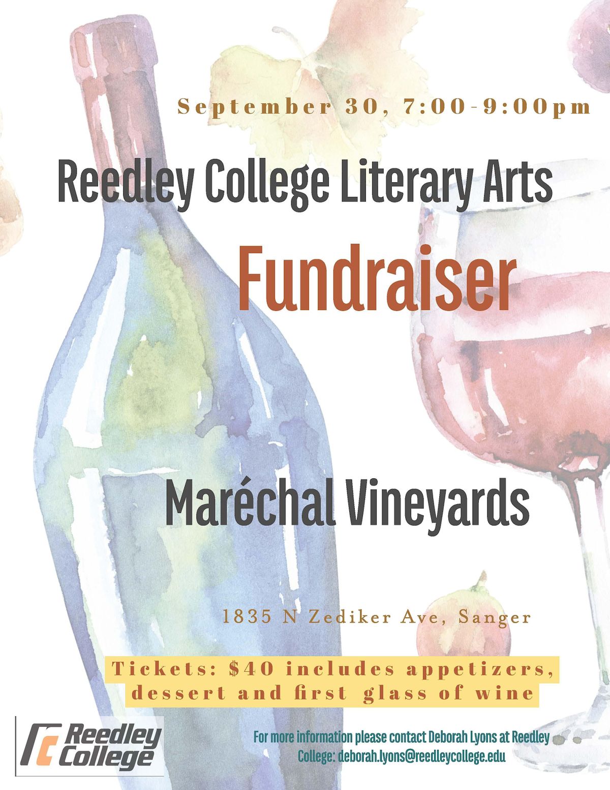 Reedley College Literary Arts: Celebrate Literary Stars 2022, Marechal ...