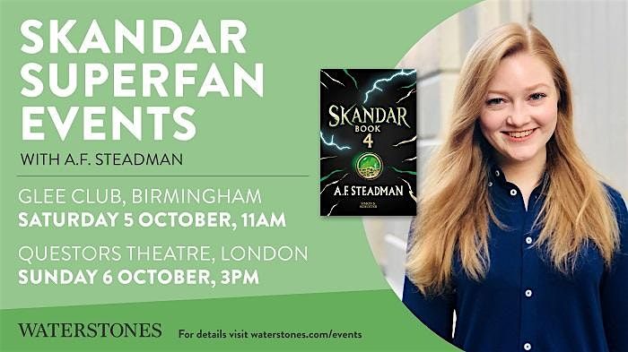 Skandar Superfan Event with A.F. Steadman at Questors Theatre, London ...